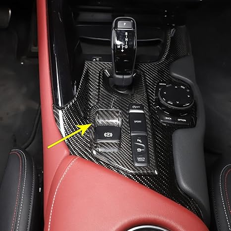Toyota A90 Supra – Carbon Fiber Interior Gear Surround Trim – Aurenzio